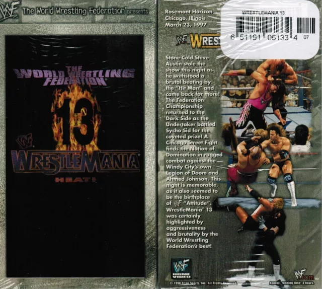 WWF WWE WRESTLEMANIA 13 XIII vhs COLISEUM VIDEO wrestling £17.59 ... WWF WWE WRESTLEMANIA 13 XIII vhs COLISEUM VIDEO wrestling £17.59 ...