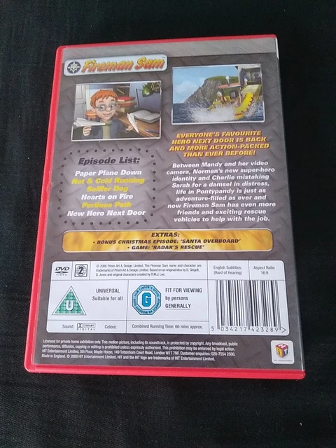 FIREMAN SAM DVD The New Hero Next Door £2.15 - PicClick UK