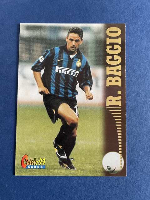 ROBERTO BAGGIO N.24 Inter 1998 99 Calcio 99 Cards Panini Trading Card ...
