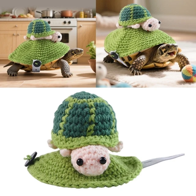 FUNNY KNITTED TURTLES Pet Costume Tortoise Sweater Cosplay Party Dressingup $9.01 - PicClick AU