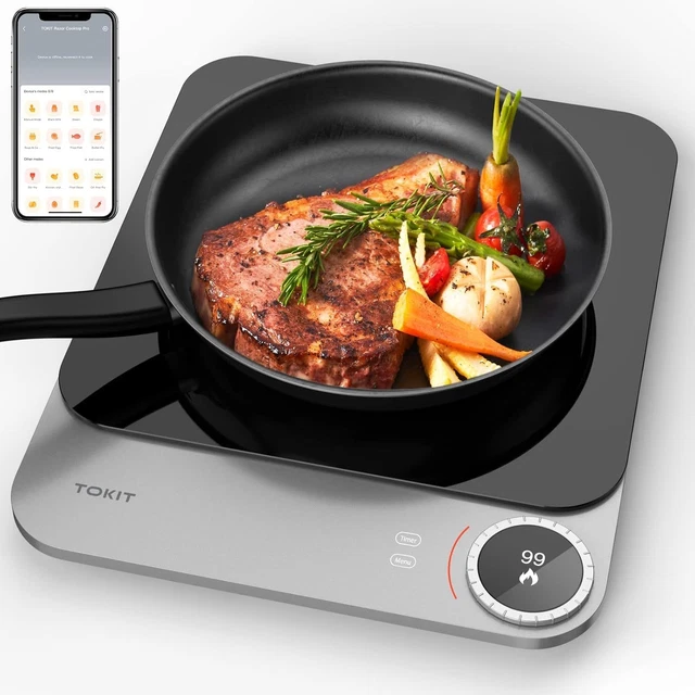 INDUCTION COOKTOP PORTABLE 2100W Electric Hob Pro Countertop Burner 99 ...