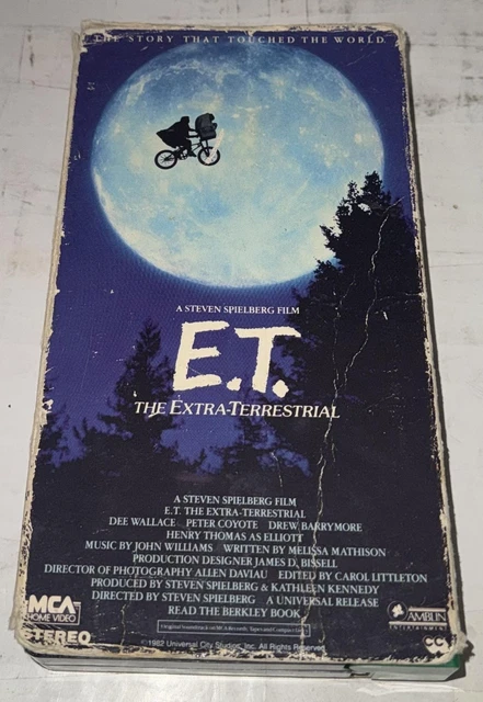 VINTAGE E.T. THE Extra-Terrestrial VHS Tape MCA Home Video PG SciFi ...
