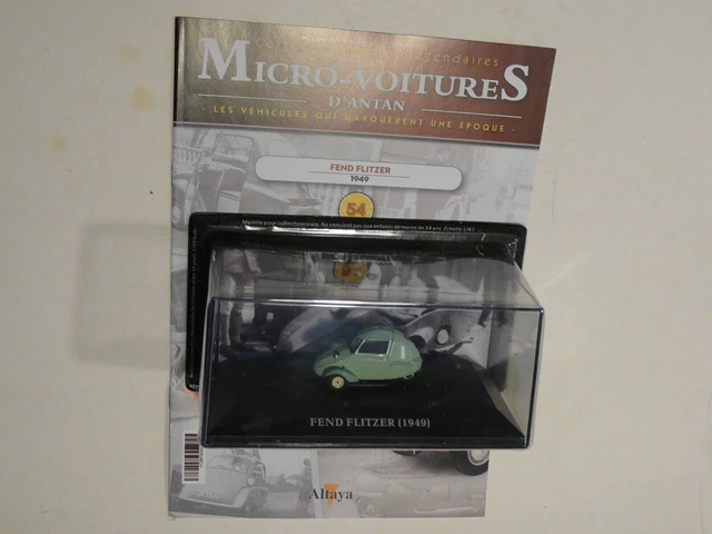 MICRO-VOITURES D'ANTAN ALTAYA 1/43 Fend Flitzer 1949 sous blister EUR ...