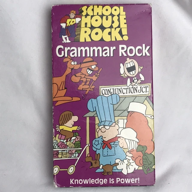 SCHOOLHOUSE ROCK! GRAMMAR Rock VHS Conjunction Junction Vintage Kids £9 ...