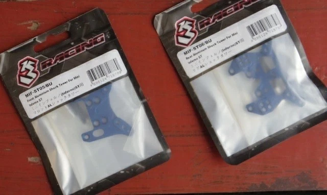 FRONT AND REAR Aluminum Shock Tower for Mini-Inferno ST, MIF-ST05/BU, £ ...