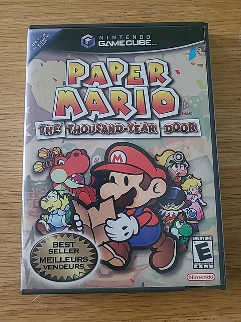 PAPER MARIO THE Thousand-Year Door Nintendo Gamecube NTSC VERSION CIB ...