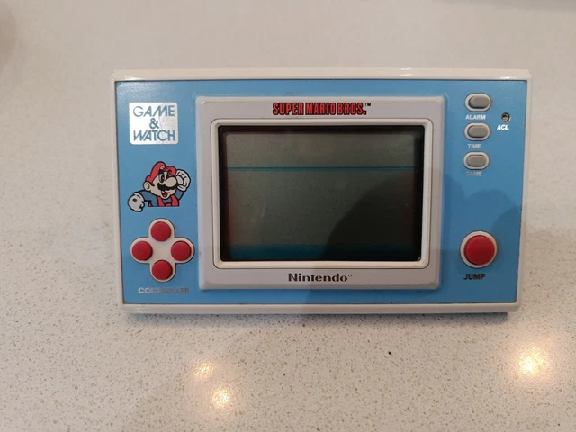 NINTENDO GAME AND Watch Super Mario Bros 1988 LCD Game/Clock Handheld £ ...