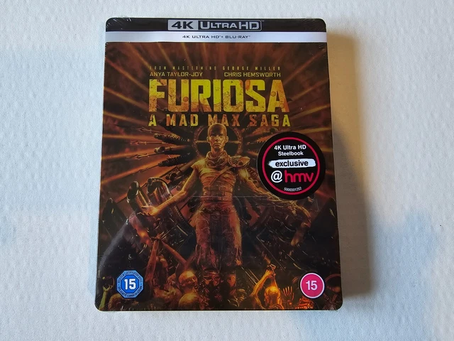 FURIOSA A MAD Max Saga 4K UHD + Blu-ray UK Steelbook Limited Edition ...