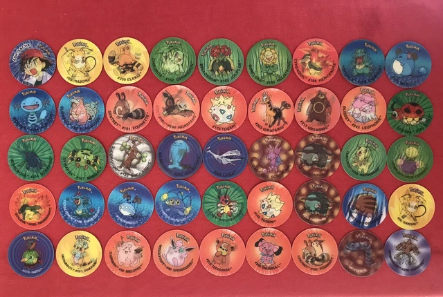 COMPLETE COLLECTION 45 Pogs Tazos - Pokemon Flippos 3D - First Part EUR ...