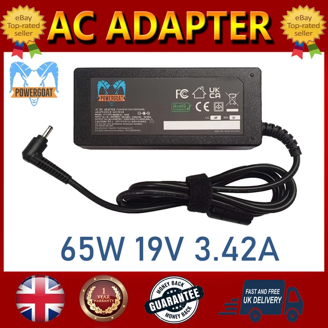 REPLACEMENT POWERGOAT AC Adapter 65W 3.42A 19V For Asus Vivobook F512Ja ...