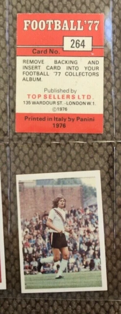 PANINI TOP SELLERS Football 77 #258 Alan Dodd Stoke City Card Sticker ...