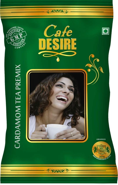 CAFE DESIRE INSTANT Tea Premix Cardamom 1kg | Vending Machine Chai ...