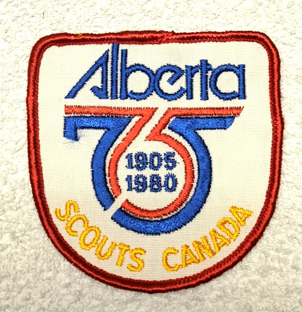 75TH ANNIVERSARY ALBERTA Provincial 1905 1980 SCOUTS CANADA Boy Scout ...