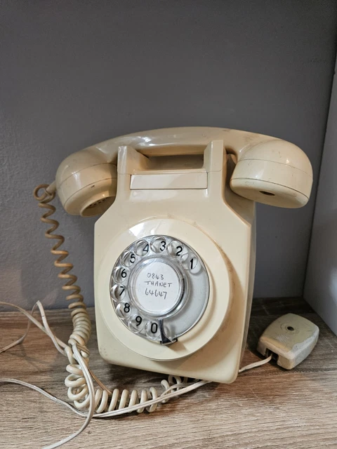 VINTAGE BT GPO 8746 G Cream Rotary Dial Telephone 70's/80's In Working ...
