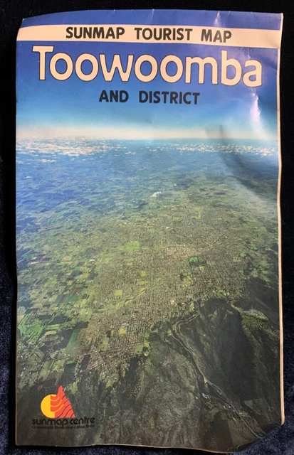 VINTAGE 1980'S TOURIST Brochure SUNMAP TOURIST MAP Toowoomba EUR 11,54 ...