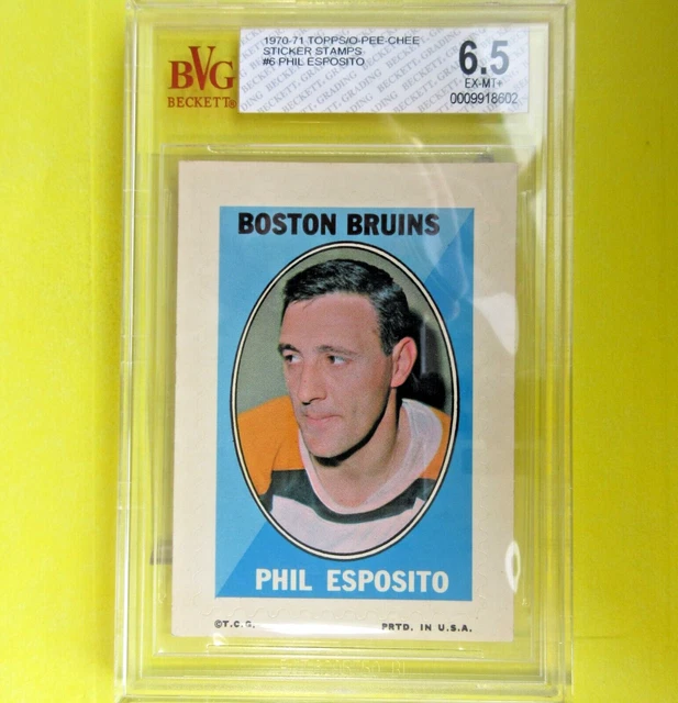 PHIL EXPOSITO 1970-71 BGS GRADE COMME NEUF 6,5 EX/MT+ Topps/OPC #6 ...