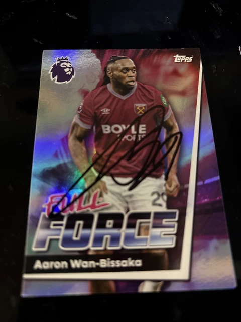 MATCH ATTAX 2026 Aaron Wan-Bissaka West Ham United Signed. £3.99 ...
