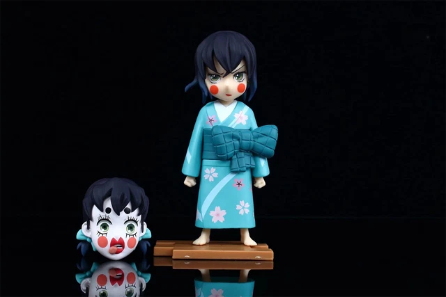 ANIME DEMON SLAYER Hashibira Inosuke PVC Change Head Figure Model Toy ...