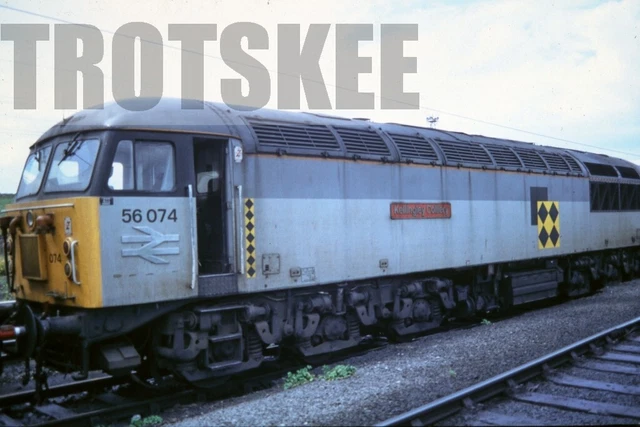 35MM SLIDE BR British Rail Diesel Loco Class 56 56074 1990 Miller hill ...