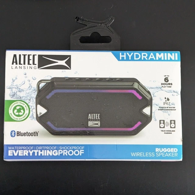ALTEC LANSING HYDRAMINI Waterproof Everything Proof Bluetooth Speaker ...