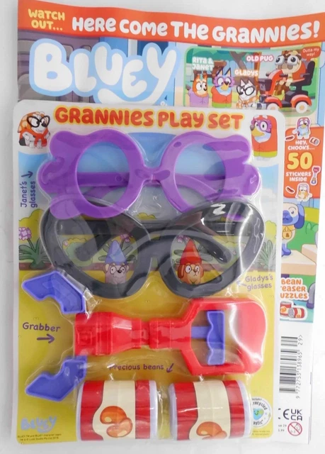 BLUEY MAGAZINE #29 2024 Stickers Stories + Grannies Play set £13.49 ...