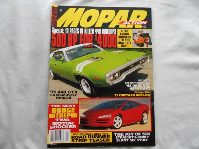 MOPAR ACTION MAGAZINE-JUNE,1996 £13.54 - PicClick UK