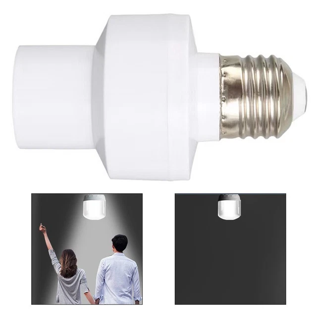 FOR E27 SMART Bulb Socket Switch with 360 Degree Infrared Motion ...