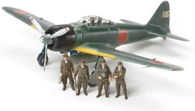TAMIYA 1/48 MASTERPIECE No.108 MITSUBISHI A6M3/3a ZERO FIGHTER ZEKE kit ...