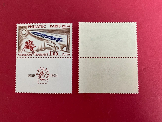 TIMBRE FRANCE NEUF** - 1964 "PHILATEC PARIS" - Timbre N° 1422 avec vignette EUR 2,00 - PicClick FR