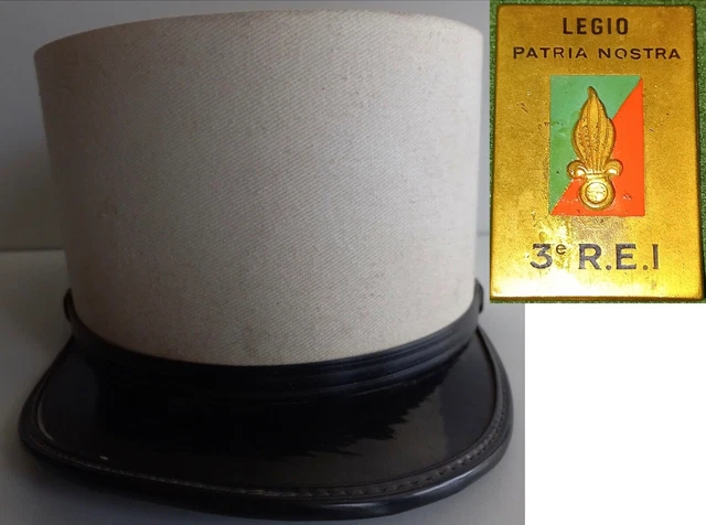 KEPI BLANC DE LEGIONNAIRE + L'INSIGNE DU 3ème REI EUR 59,00 - PicClick FR