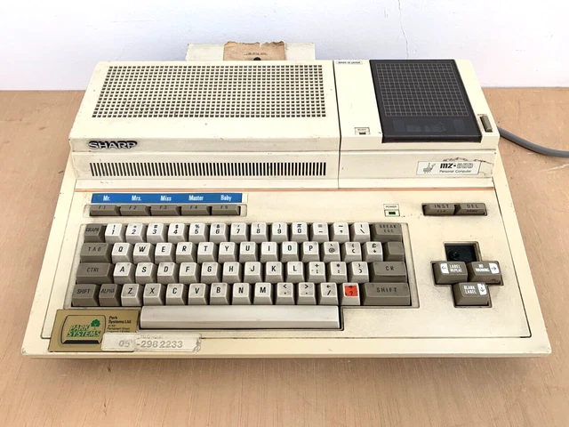 VINTAGE SHARP MZ800 Personal Computer - Not Tested - For Parts EUR 157 ...