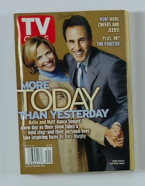 TV GUIDE MAGAZINE October 7 2000 Katie Couric, Matt Lauer Rochester Ed ...