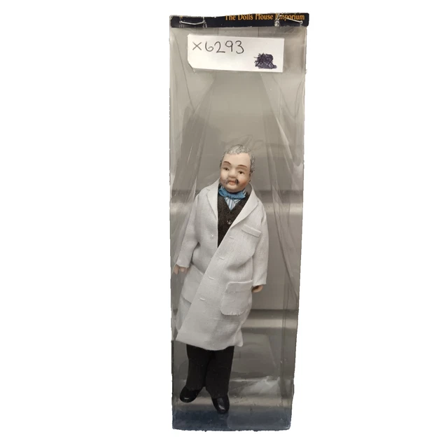 DOLLS HOUSE EMPORIUM Male Doll Doctor Lab Coat 1:12 Scale 6" Figure £19 ...