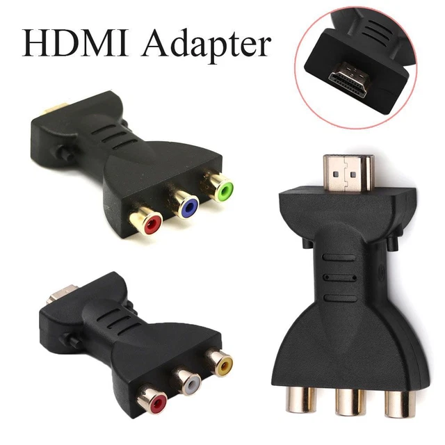 SIGNAL GOLD-PLATED COMPONENT Converter Audio Adapter Video HDMI To 3 ...