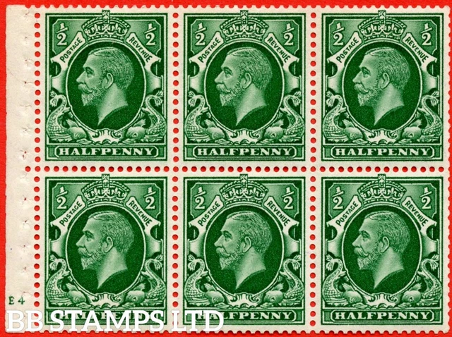 SG. 439C. NB21 ½d Green. A mounted mint SMALL FORMAT complete booklet ...