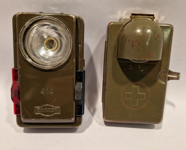 NB ALTE DAIMON 414 Militär Taschenlampe Bundeswehr Leuchte Licht ...