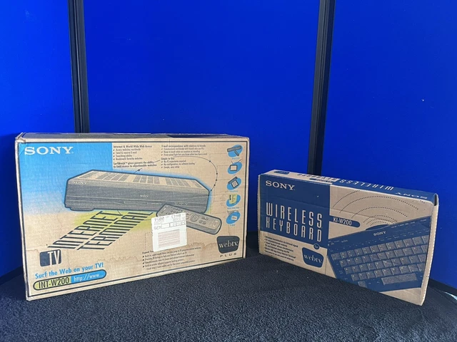 SONY WEBTV PLUS INT-W200 Internet Terminal W/ KI-W200 Wireless Keyboard ...