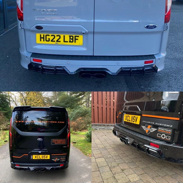 CUSTOM V3 REAR Bumper for the Ford Transit Custom Xclusive Styling £505 ...