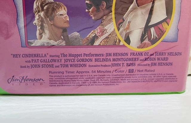 HEY CINDERELLA (VHS, 1994) Jim Henson Muppets £5.74 - PicClick UK