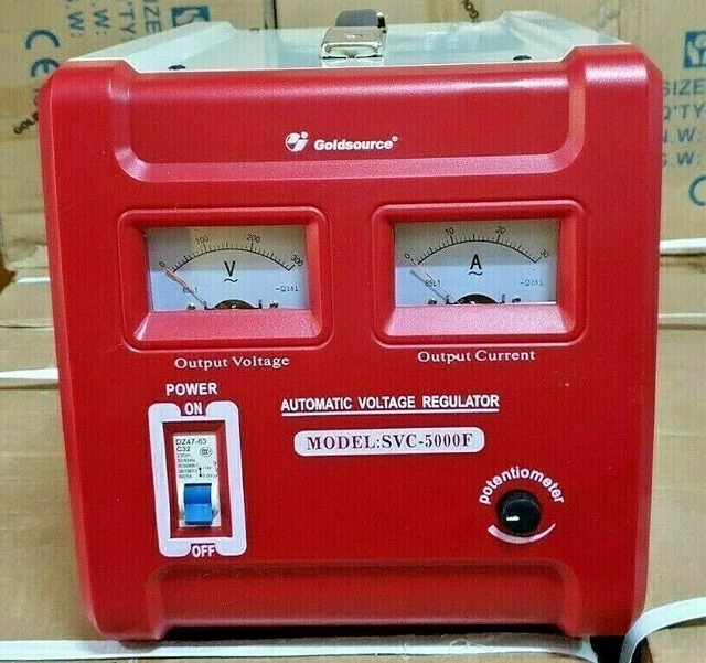 TRANSFORMATEUR 220V 110V et stabilisateur de puissance avec servomoteur 5000VA EUR 231,92 ...