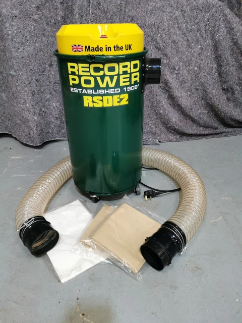 RECORD POWER RSDE2 50L Fine Filter Chip Extractor Ref 5601 £149.99 ...