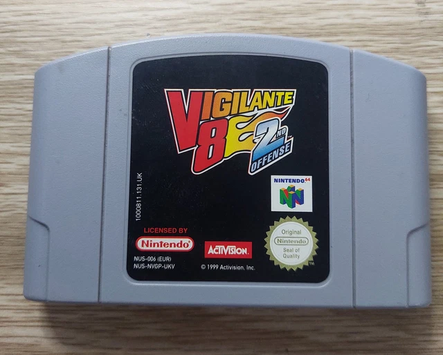 NINTENDO N64 ACTIVISION Vigilante V8 2nd Offence EUR PAL CART Tested ...