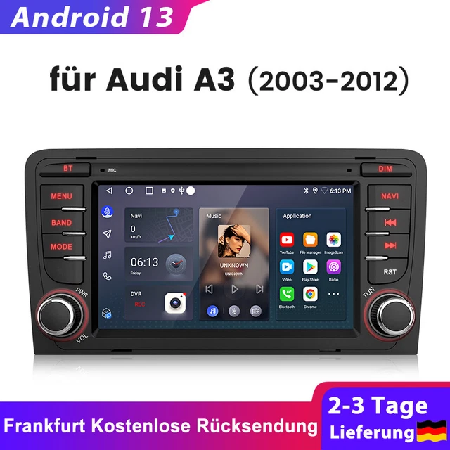 ANDROID13 7& AUTORADIO Carplay Für Audi A3 S3 RS3 8P GPS Navi WIFI BT DAB+ 2+64G EUR 149,99 ...