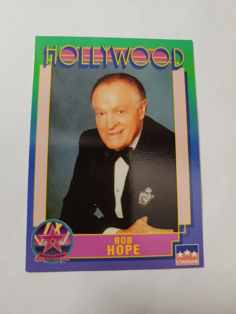 CARTE BOB HOPE Hollywood Walk of Fame # 7 Starline Vintage 1991 comme ...