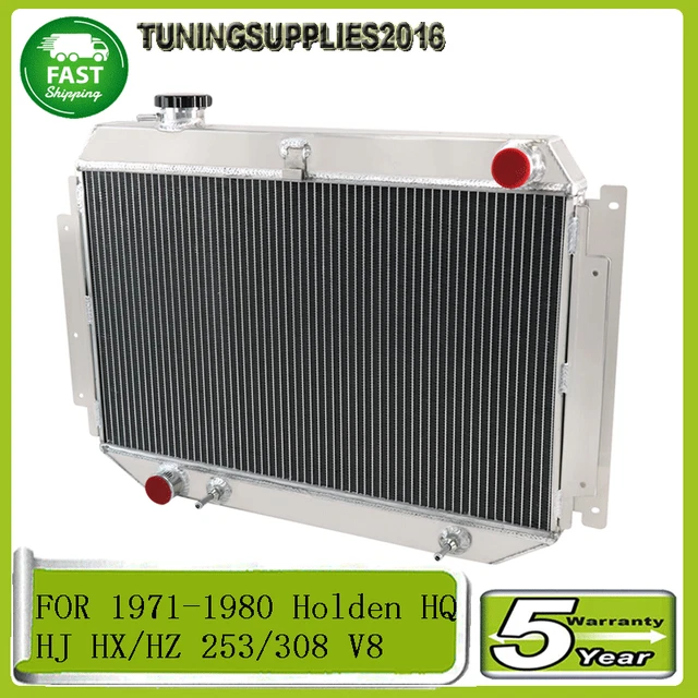 3ROW ALUMINUM RADIATOR For HOLDEN HQ HJ HX HZ V8 Kingswood 253 & 308 AT ...