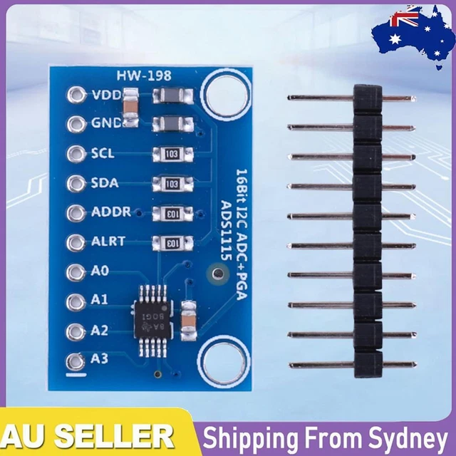 ADS1115 ADC ULTRA-COMPACT 4 Channel Module 16 Bit I2C for Arduino ...