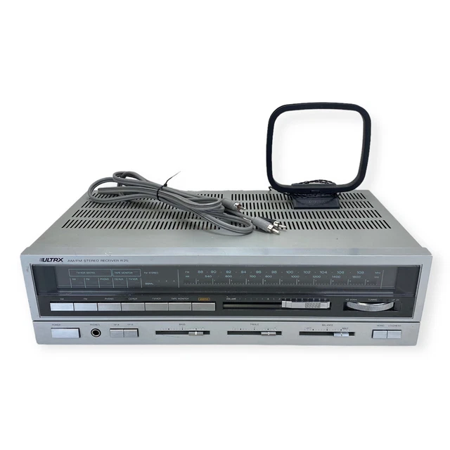 RECEPTOR ESTÉREO SANYO Ultrx R25 1988 AM/FM vintage con antena ...