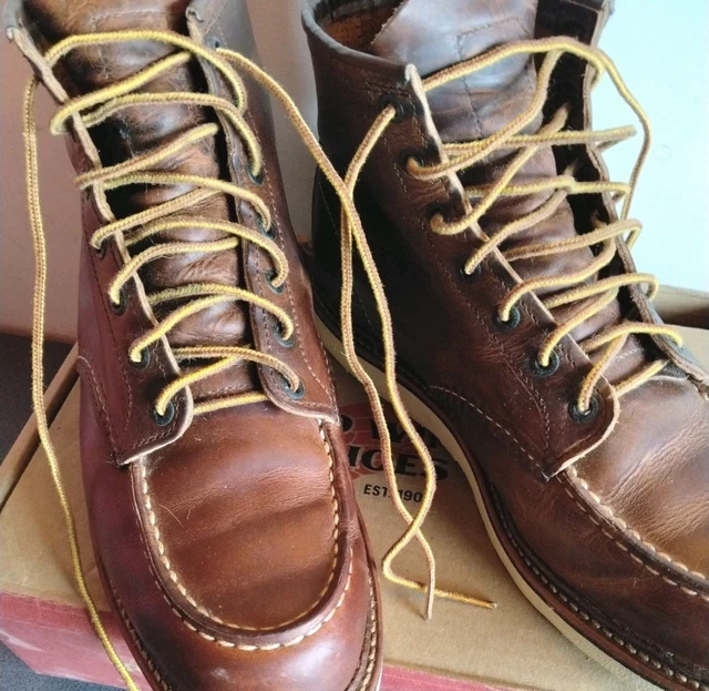 RED WING HERITAGE 1907 Classic Moc Toe work Boots Copper UK 10 great ...