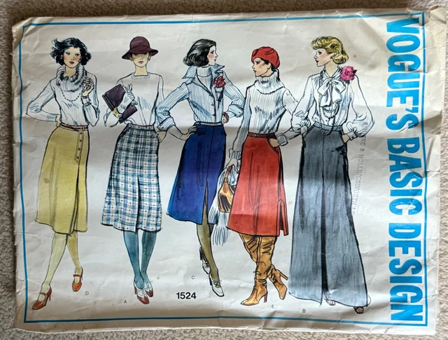 VINTAGE “VOGUE BASIC DESIGN ” Sewing Pattern - 1970s Size 14 - Misses ...