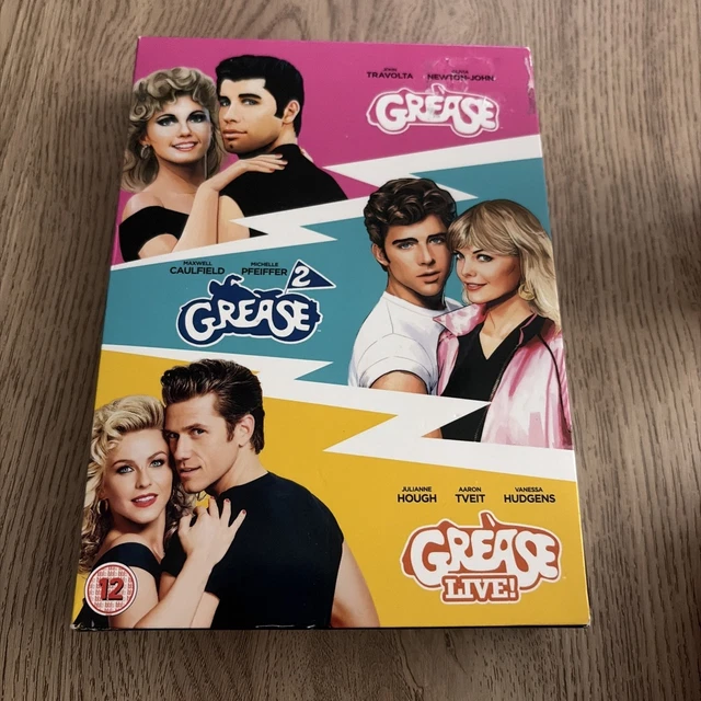GREASE 3 MOVIE collection for box set, Grease, Grease 2, Grease Live ...